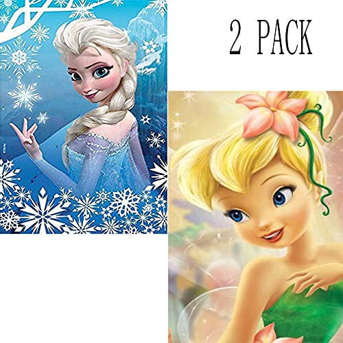 2 Pack 5D Diamond Painting Frozen Elsa and Tinker Bell Princess Full ...