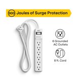 Staples NXT Technologies 6-Outlet Surge Protector 8ft Cord 900 Joules ...
