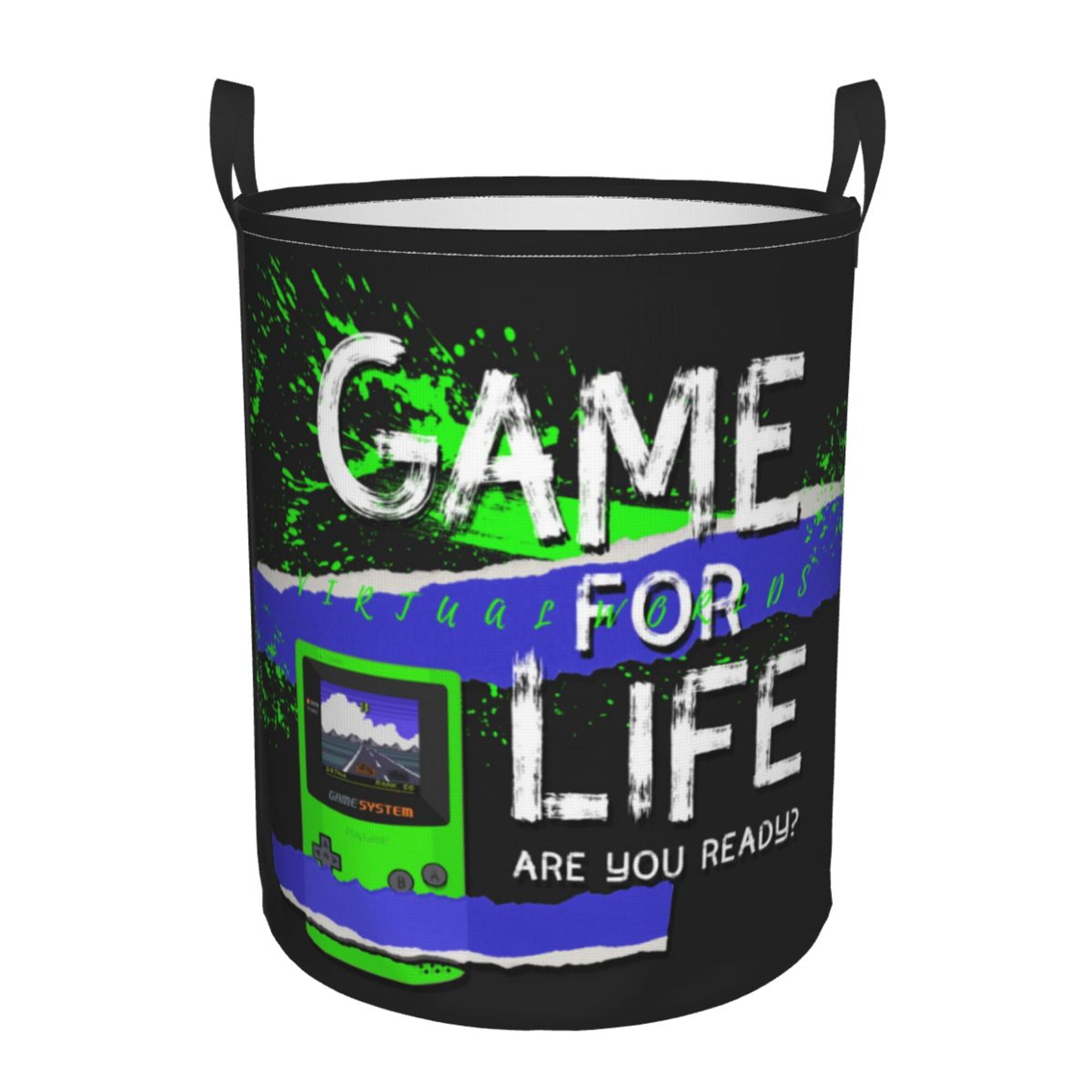 LNWH Laundry Basket, Retro Racing Game Foldable Laundry Hamper With ...