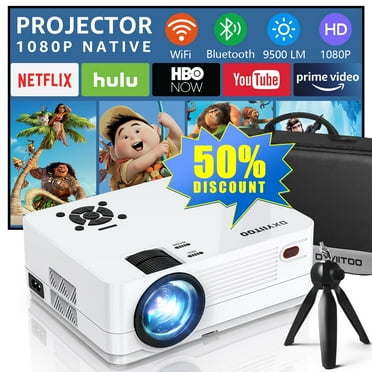 Mini Projector, Portable Movie Projector Supported 1080P, Home Theater ...