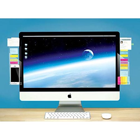 Set of 2 Acrylic Computer Screen Monitor Memo Board for Sticky Notes ...