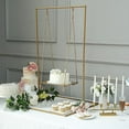 BalsaCircle Gold Metal Swing Cake Stand for Wedding Treat Display, 3ft ...