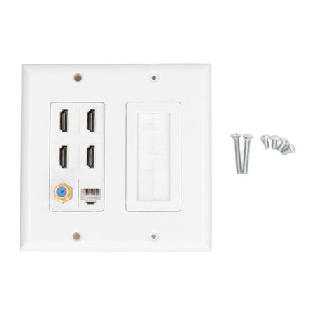 HD Multimedia Interface Cat 6 Wall Plate, Decorative Professional AV ...
