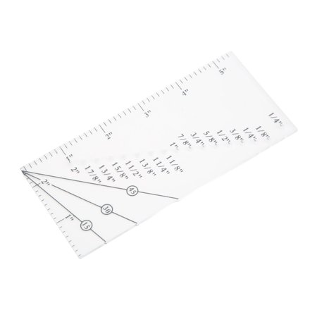 ANGGREK Sew Seam Ruler, Sew Seam Allowance Ruler Clear Scale For ...