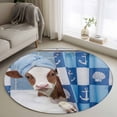 3.3ft Round Rug Funny Cow Area Rugs for Living Room Bedroom Washable ...