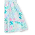 Stitch Toddler Girl Allover Print Dress with Short Sleeves, Sizes 12M ...