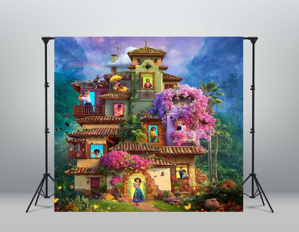Encanto backdrop 5x7ft decoration party theme, big encanto party vinyl ...