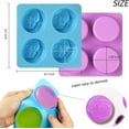 2 Pcs Silicone Soap Molds, Sun & Moon Face Soap Molds for Soap Making ...