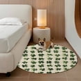 Area Rug 36in, St Patrick's Day Clovers Lucky Leaf Floor Carpet Living ...