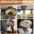 200 Count #2 Cone Coffee Filters, Disposable Natural Unbleached Paper ...