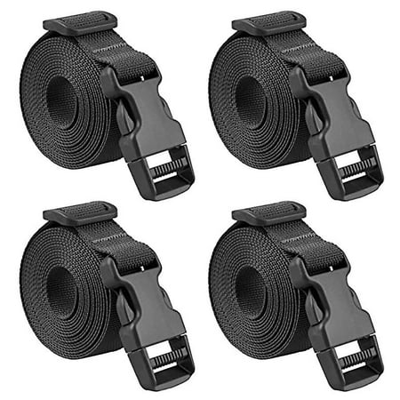 HUSERYT 25mm Quick Buckle Strap Lashing Strap 4 Pieces Plastic Ratchet ...