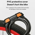 Bike Lock with Combination 4 Ft Bicycle Cable Lock 5 Digital Resettable ...