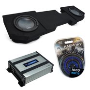 04-08 Ford F-150 Ext Super Cab Truck Harmony R104 Dual 10" Sub Box & HA-A400.1 - Walmart.com
