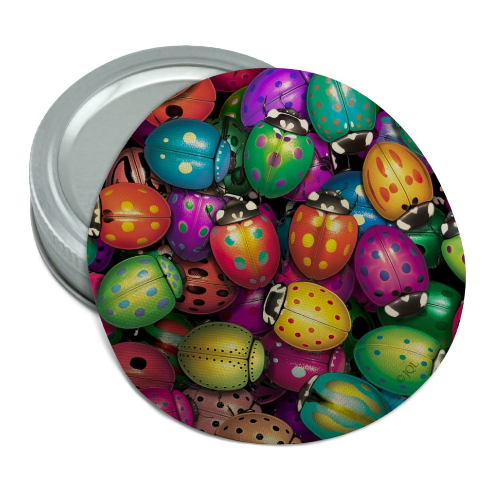 Ladybug Lady Bug Rainbow Round Rubber Non-Slip Jar Gripper Lid Opener ...