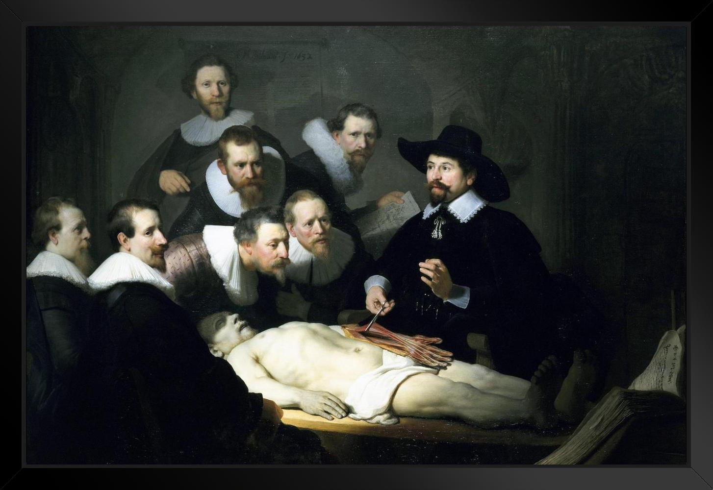 Rembrandt Anatomy Lesson of Dr Nicolaes Tulp Poster 1632 Oil On Canvas ...