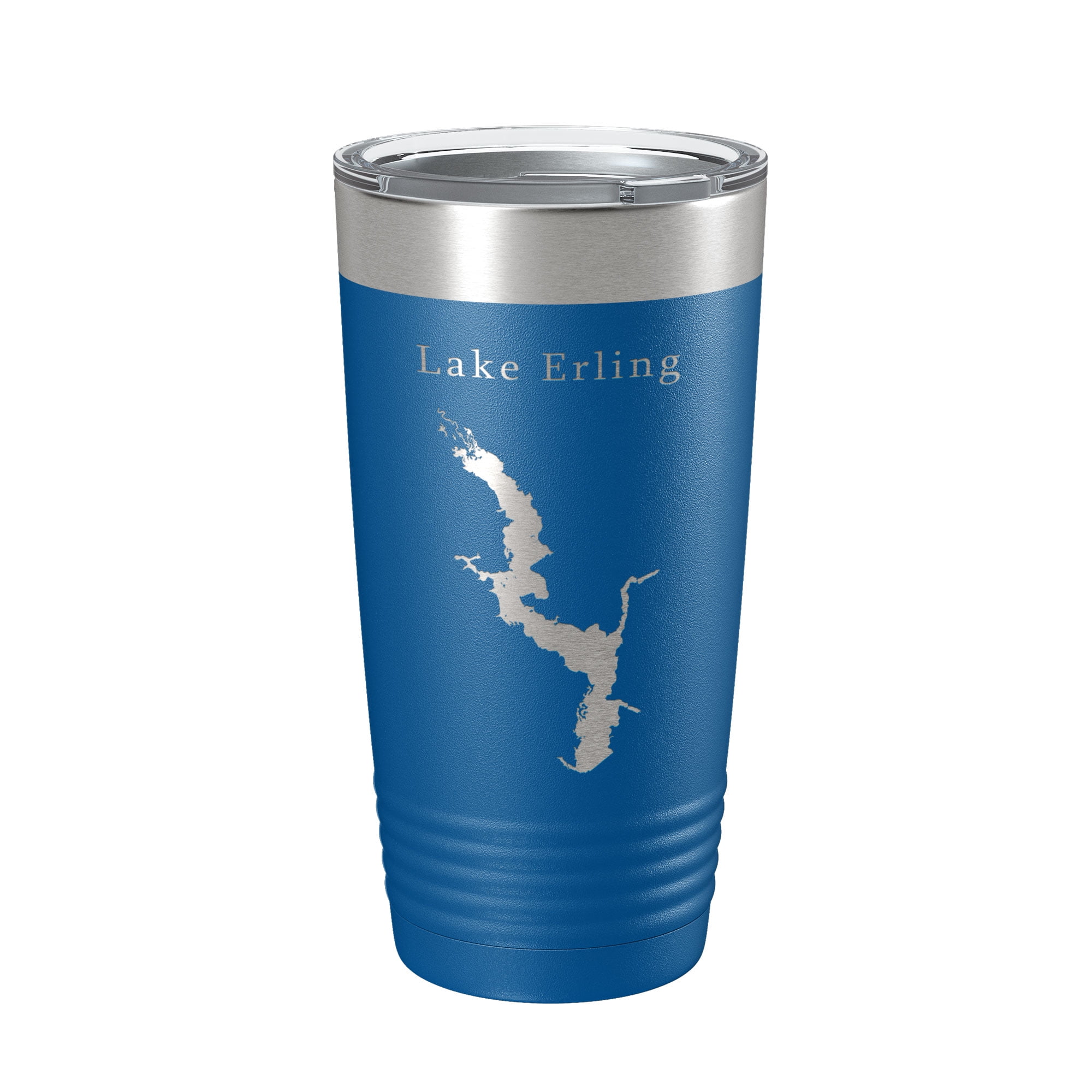 Lake Erling Map Tumbler Travel Mug Insulated Laser Engraved Coffee Cup ...