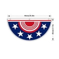 35.4x17.7in Independence Day Half Circle Patriotic Banner, Stars ...