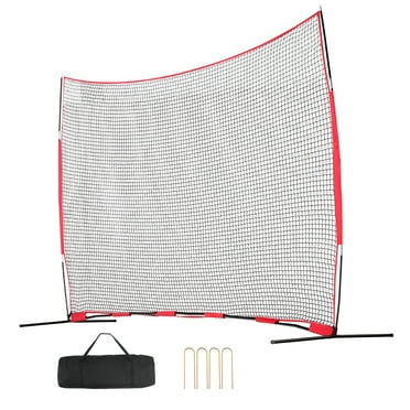 HCY Barricade Backstop Net, 7x7 ft Ball Sports Barrier Netting ...