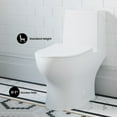 Ivy One-Piece Elongated Toilet Left Side Flush, 10" Rough-In 1.28 gpf ...
