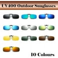 Wcx Polarized Lenses Flip Up Clip On Sunglasses Uv400 To Wear Over