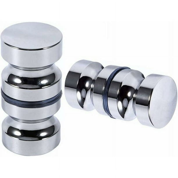 Perillas para puertas de mampara de ducha de acero inoxidable macizo ...