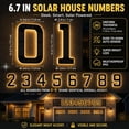 2026 Upgraded Solar House Numbers for Outside, LED Light Up Address ...