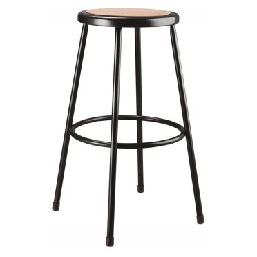 24.5 -32.5" Height Adjustable Heavy Duty Steel Stool with Backrest ...
