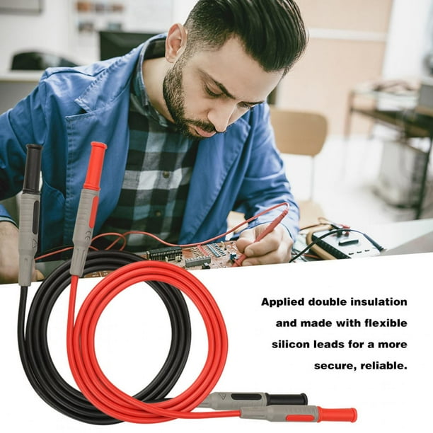 Test Leads,P1032 4mm 1000V 15A Banana Plug Test Line Injection Molded ...