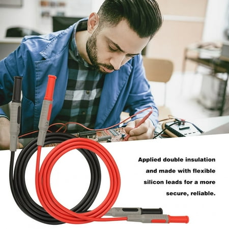 Test Leads,P1032 4mm 1000V 15A Banana Plug Test Line Injection Molded ...