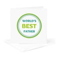 3drose, Simple Greetings for Fathers Day with a Text of Worlds Best Dad ...