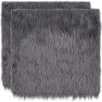 Brown Faux Fur Fabric 15.75x15.75 Inch Soft Plush Shaggy Squares Pre ...