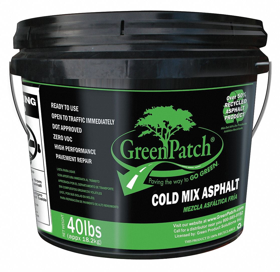 Greenpatch Cold Patch,Cold Mix Asphalt,40 lb GP40P - Walmart.com