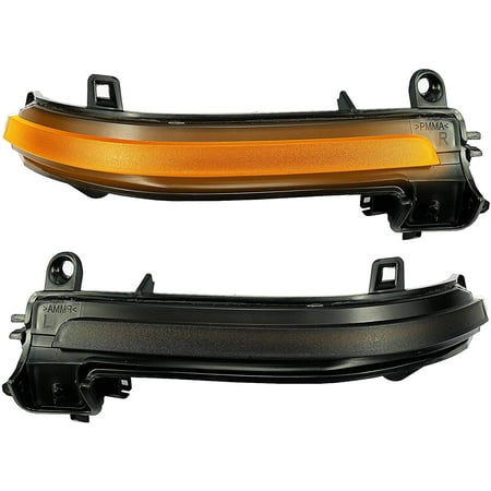 Rear View Mirror Turn Signal Light, Smoked LED Dynamic Sequential ...