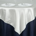 Efavormart 60" SATIN Square Tablecloth Overlay For Wedding Catering ...