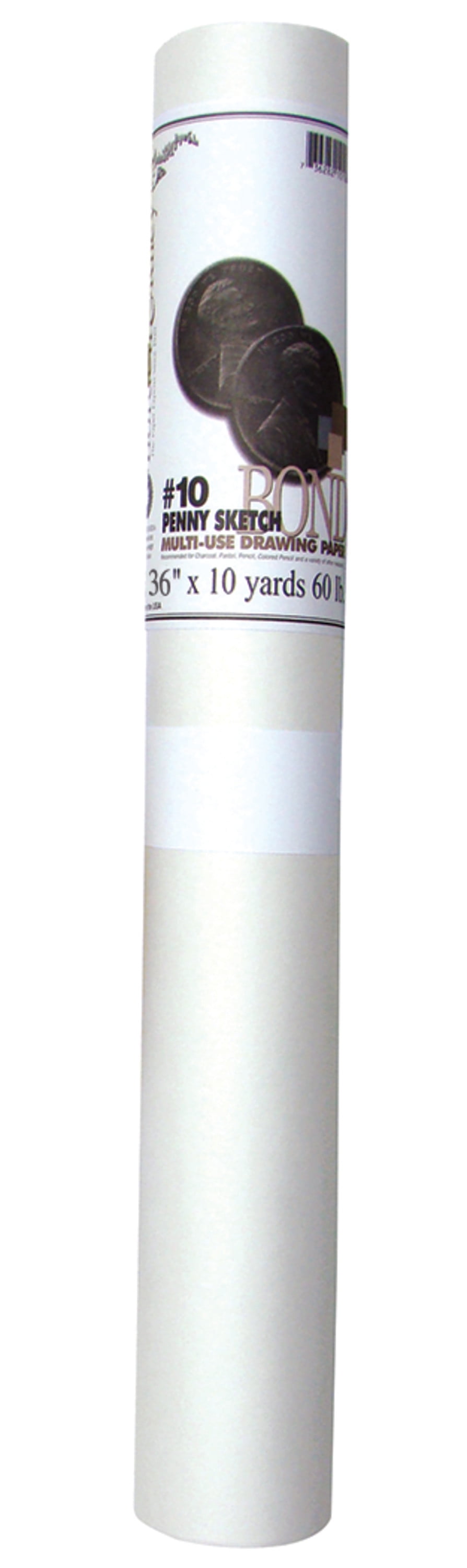 Borden & Riley #10 Penny Sketch Multi-Use Drawing Paper Roll, 36" x 10 ...