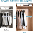 ACDANC 50 PCS Hanger Connector Hooks - Space Saving Hangers for Closet ...