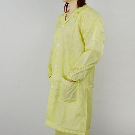 Anti-static Smock Cleanroom Suit Overalls Dust-proof Lab Coat Isolation ...