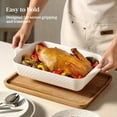 9x13 Deep Lasagna Baking Dish, Ceramic Casserole Dish for Oven, 4 ...