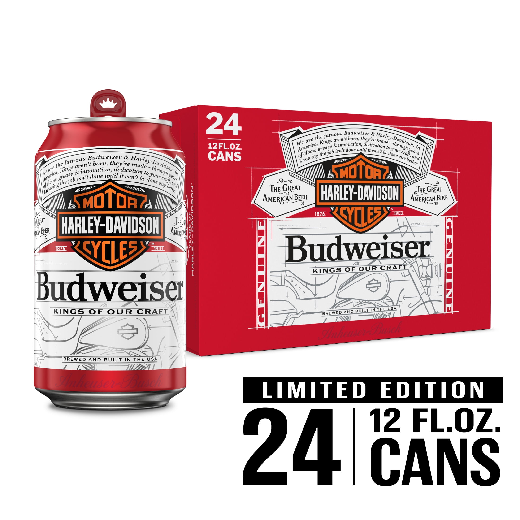 Budweiser Beer, 24 Pack Beer, 12 FL OZ Cans, 5% ABV - Walmart.com