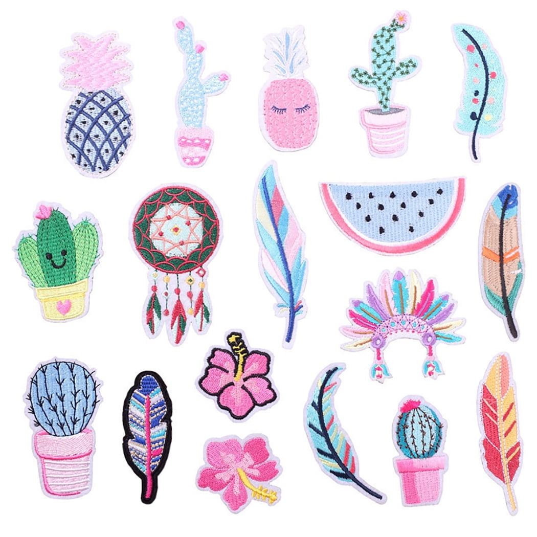 Click here for Bangcool 18pcs Applique Patch Cute Iron On/Sew On... prices