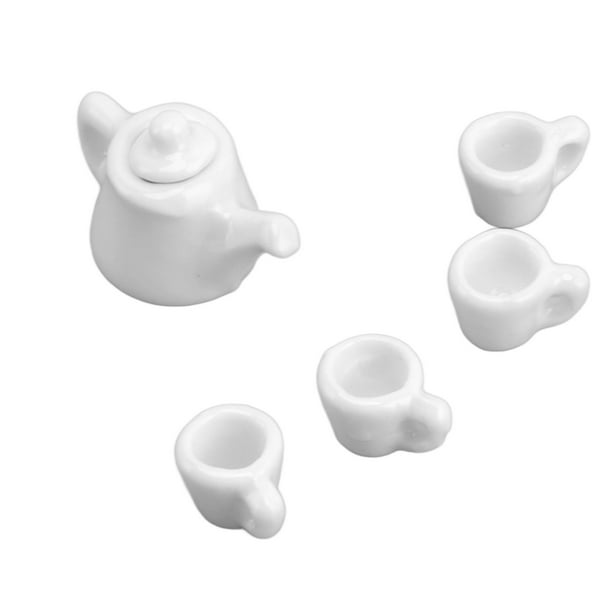 Miniature Tea Set,1: 12 Dollhouse Porcelain Dollhouse Tea Set Miniature ...