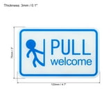 Uxcell Push Pull Welcome Door Sign Acrylic Adhesive Gate Sticker Wall ...