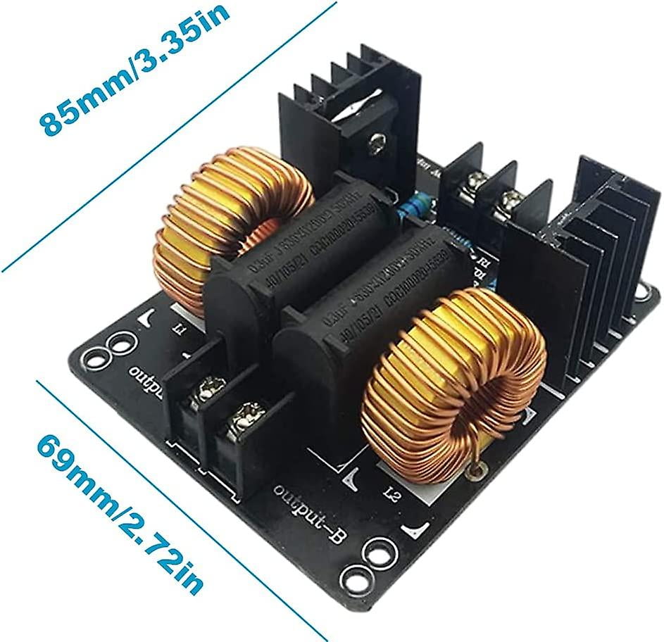 Módulo de calentamiento por inducción Zvs Dc12-30v Módulo de fuente de alimentación de ...