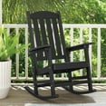 Dycanpo Outdoor Rocking Chairs Set of 2, Weather Resistant Outdoor ...