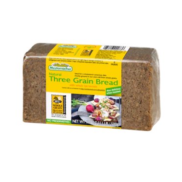 Mestemacher Natural Three Grain Bread, 17.6 Oz - Walmart.com