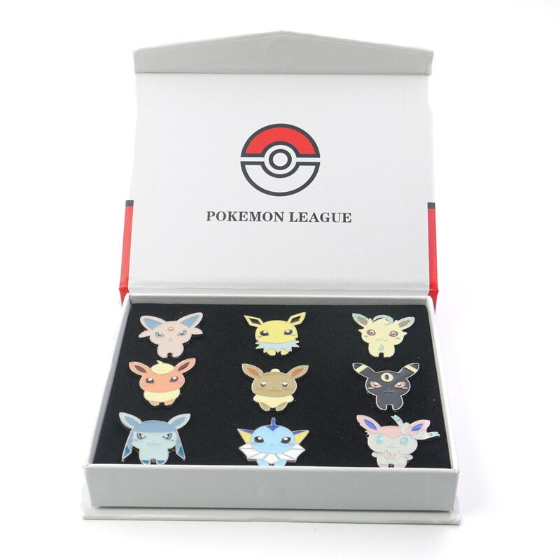 Click here for Laiqiankua Pokemon Badge Box Eeveelution Family Ca... prices