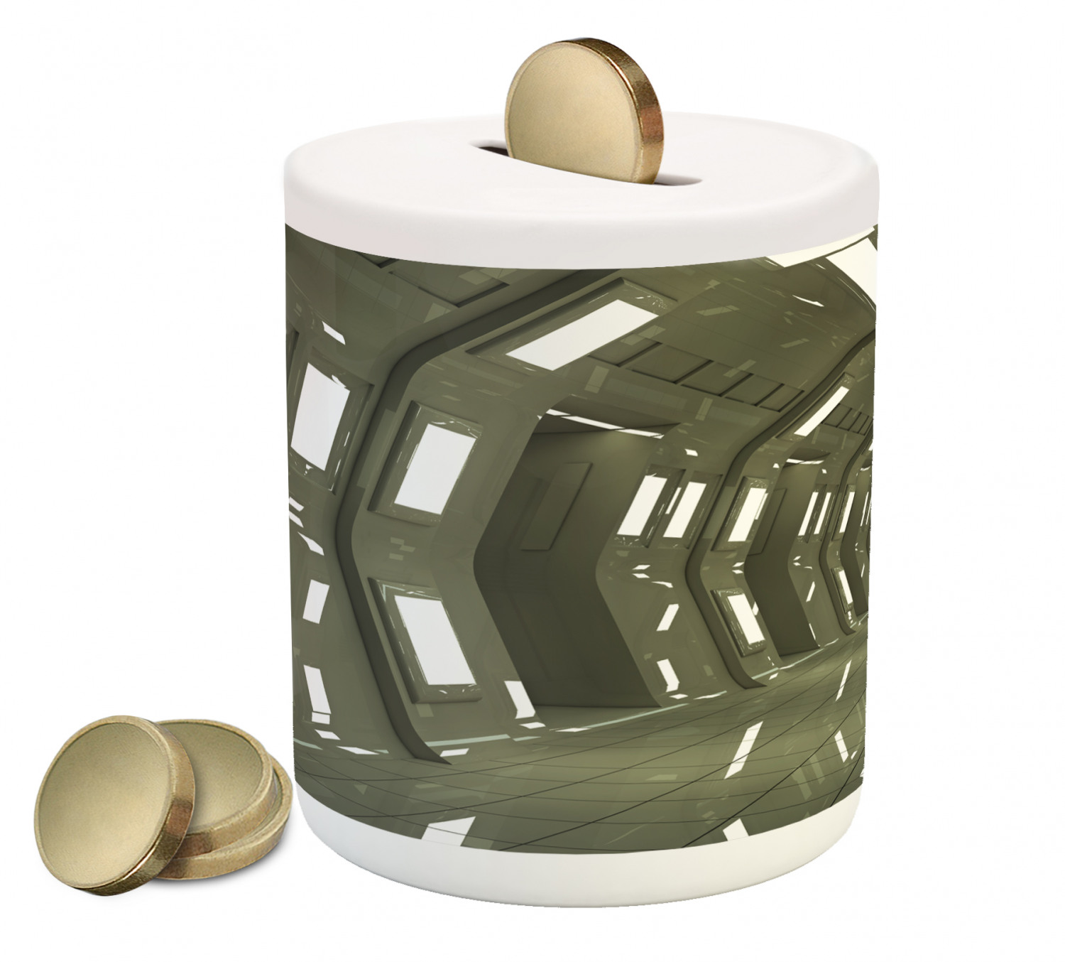 Outer Space Piggy Bank, Space House Sci Fi Inspired Environment ...