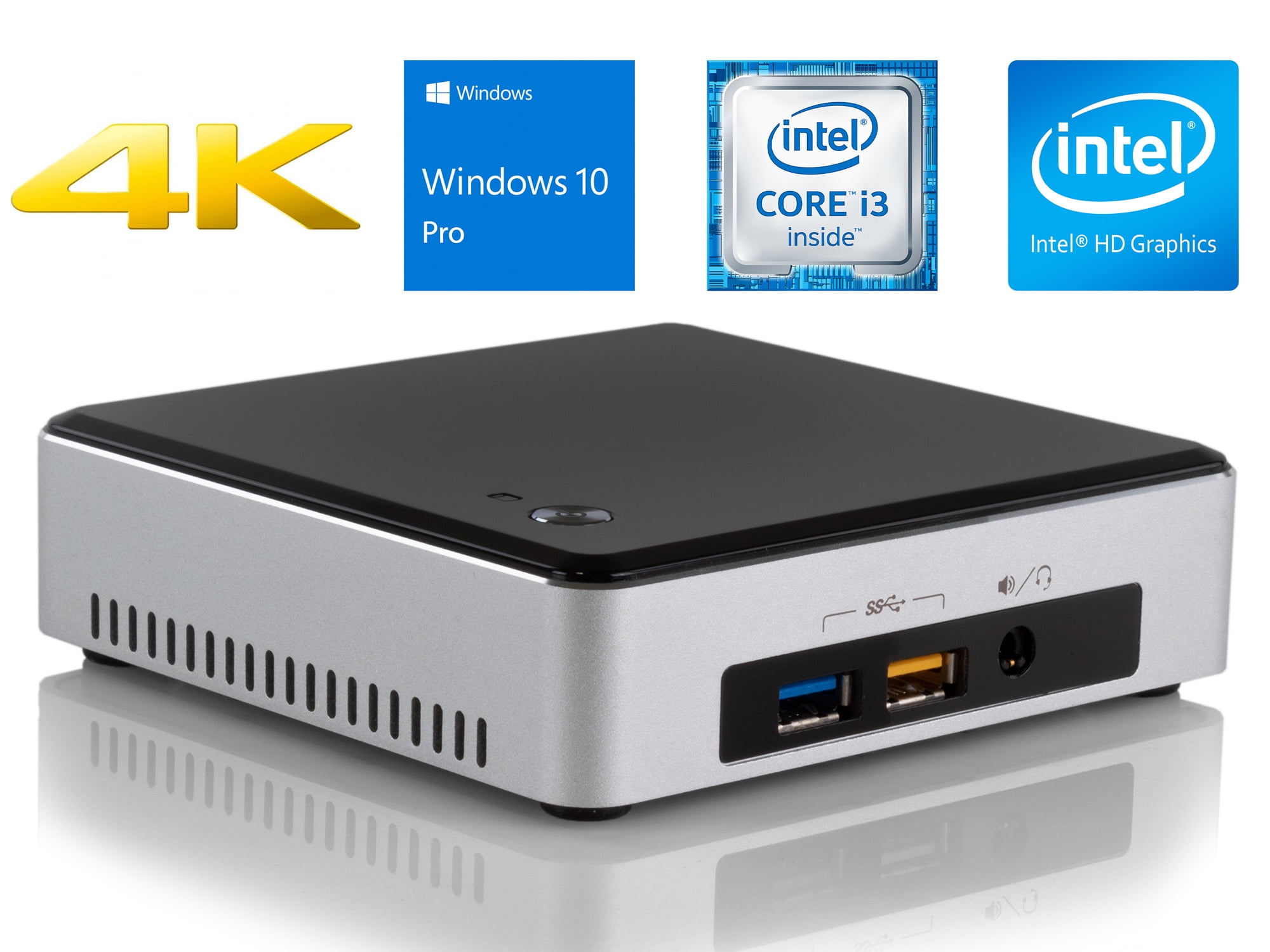 Intel NUC5i3RYK Mini PC, Intel Core i3-5010U 2.1GHz, 16GB RAM, 512GB ...