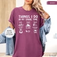 CLOTEX Comfort Colors® Funny Things I Do in My Spare Time Shirt For ...