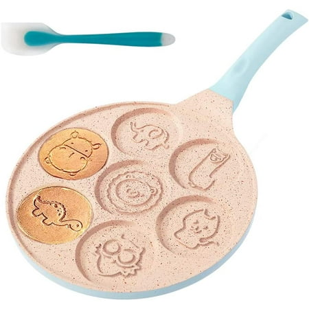 Pancake Pan,Nonstick Pancake Griddle with 7 Unique Cute Animal Grill ...